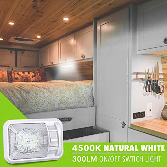 GetUSCart- Leisure LED 5 Pack 12V Led RV Ceiling Dome Light RV Interior ...