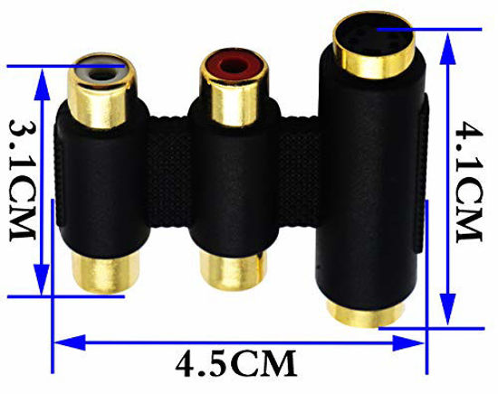 GetUSCart- zdyCGTime 2RCA & S-VHS Jacks to 2RCA & S-VHS Jacks Coupler ... GetUSCart- zdyCGTime 2RCA & S-VHS Jacks to 2RCA & S-VHS Jacks Coupler ...