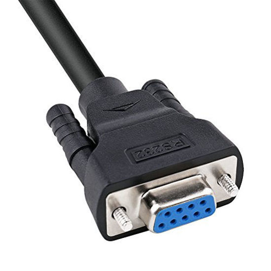 Getuscart Dtech Db9 Rs232 Serial Cable Male To Female Extension Null Modem Cord Cross Tx Rx