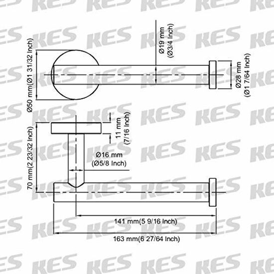 GetUSCart- KES Toilet Paper Holder Bathroom Tissue Holder Paper Roll ...