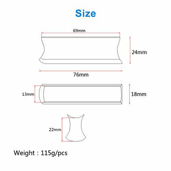 GetUSCart- Alnicov Stainless Steel Guitar Slide Tone Bar for Dobro, Lap ...