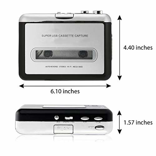 GetUSCart- NETEDA Cassette Player, USB 2.0 Portable Tape to PC Super ...