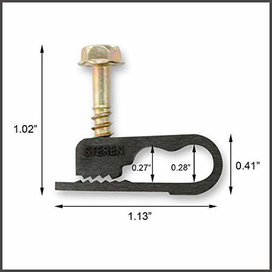 GetUSCart- Coaxial Cable Clips - Cable Holder - Wire Clips - Siding ...