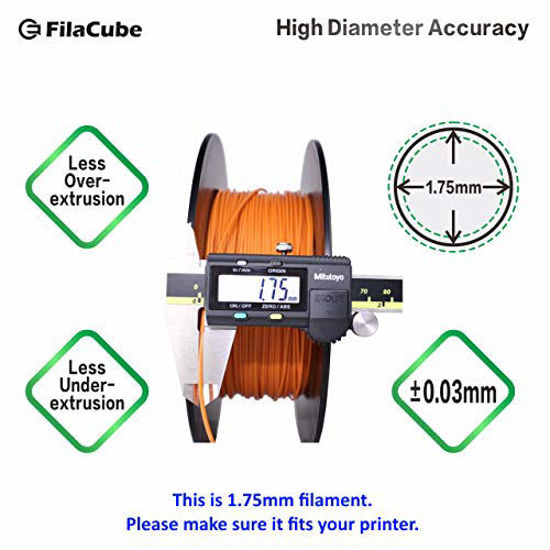 GetUSCart- Burnt Orange PLA 3D Printer 1.75mm Filament 1kg - FilaCube ...
