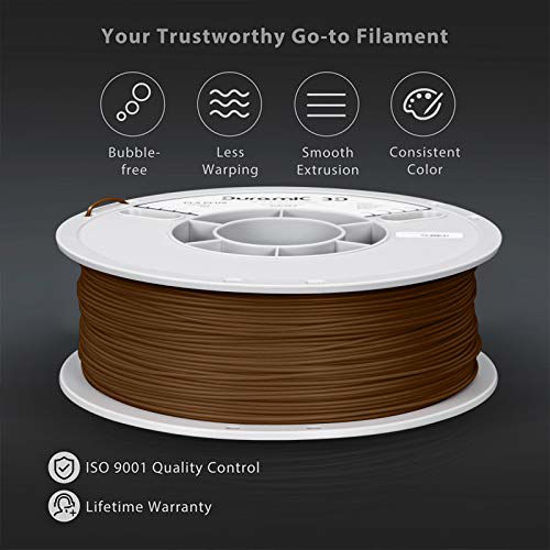 GetUSCart- DURAMIC 3D Premium PLA Plus Printer Filament 1.75mm Brown ...
