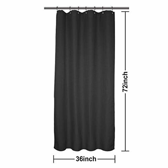 GetUSCart- Stall Shower Curtain Fabric 36 x 72 Inch, Waffle Weave ...