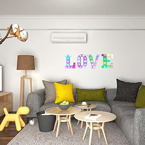 GetUSCart- Colorful LED Marquee Letter Lights with Remote - Color ...