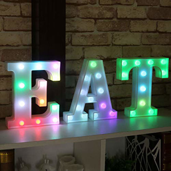 GetUSCart- Colorful LED Marquee Letter Lights with Remote - Color ...