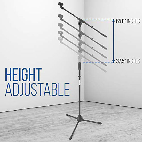 GetUSCart- Pyle Foldable Tripod Microphone Stand - Universal Mic Mount ...