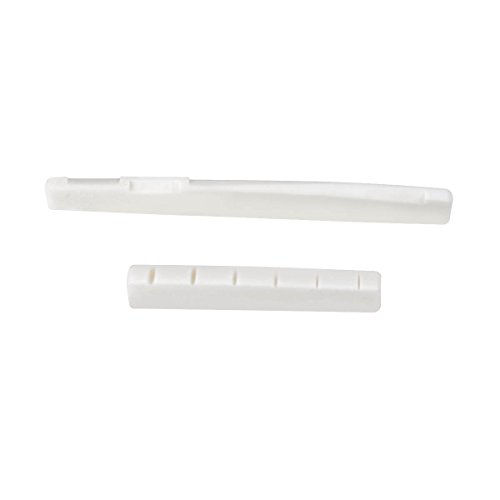 GetUSCart- 6 String Acoustic Guitar Bone Bridge Saddle and Nut Made of ...