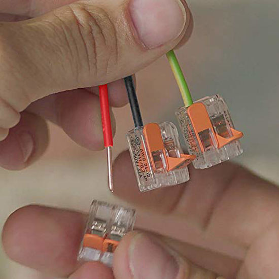 GetUSCart- Wago 221-412 2-Conductor Compact Splicing Connectors (Pack ...