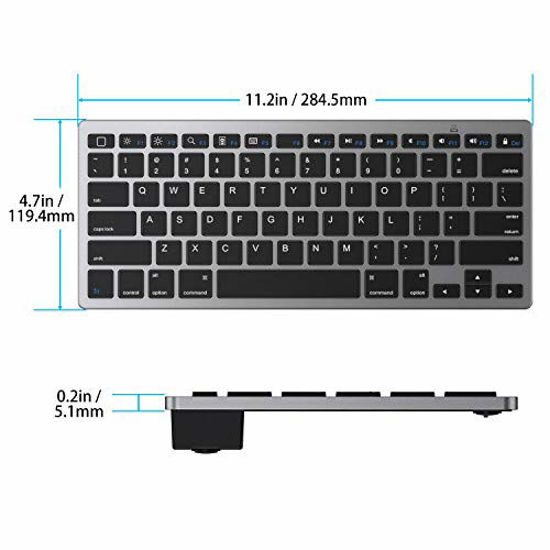 GetUSCart- OMOTON Ultra-Slim Bluetooth Keyboard Compatible with iPad 10 ...