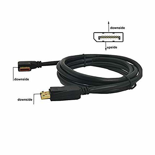 GetUSCart- 8K/60Hz 90 Degree Angle Displayport 1.4 Cable DP Male to ...