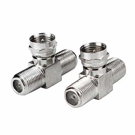 GetUSCart- KOSTONA F-Type RG6 Coax Cable Splitter Combiner Adapter ...