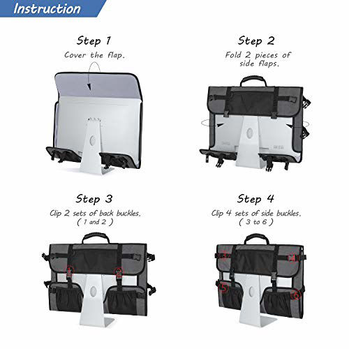 GetUSCart- CURMIO Travel Carrying Case for Apple 21.5" iMac Desktop ...