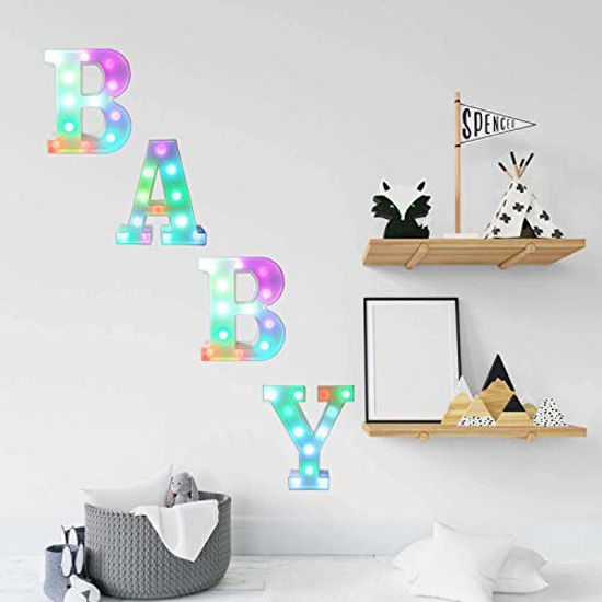 GetUSCart- Pooqla Colorful LED Marquee Letter Lights with Remote ...