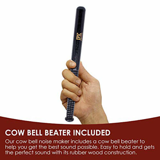 GetUSCart- Cow bell with Handle 7 inches and 11? Cowbell Beater Stick ...