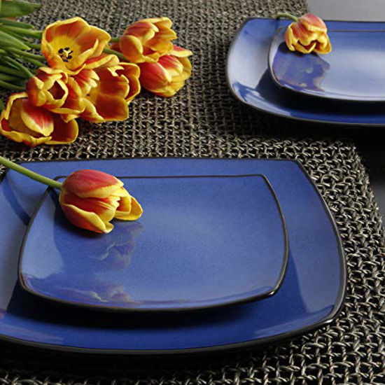 GetUSCart- Gibson Elite Soho Lounge Reactive Glaze Stoneware Dinnerware ...