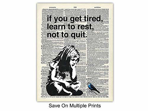 GetUSCart- Banksy Wall Art Set - Inspirational Quotes Room Decor ...