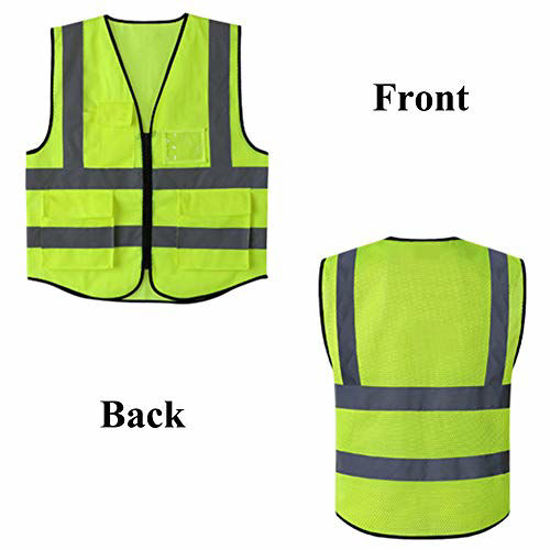 GetUSCart- HYCOPROT High Visibility Mesh Safety Reflective Vest with ...
