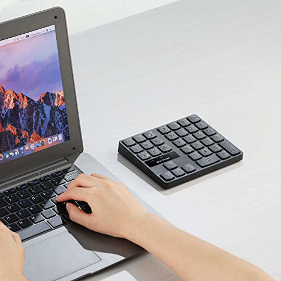 GetUSCart- SurnQiee Wireless Numeric Keypad, 2.4G Number Pad 35-Keys ...