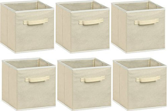 GetUSCart- 6 Pack - SimpleHouseware Foldable Cloth Storage Cube Basket ...