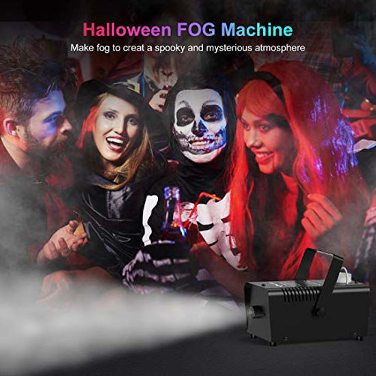 GetUSCart- Upgraded Fog Machine with Continuous Fog, Fansteck Halloween ...
