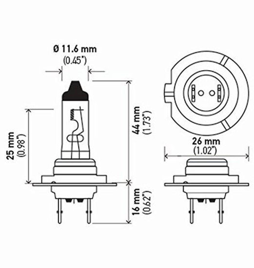GetUSCart- HELLA H7LL Long Life Bulb, 12V, 55W