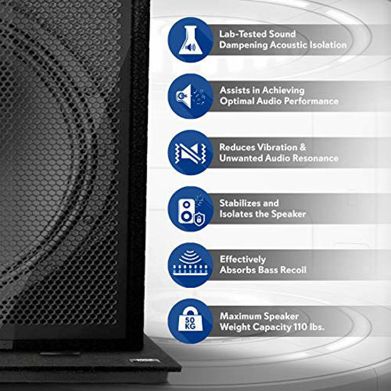 GetUSCart- Sound Dampening Speaker Riser Foam - Audio Acoustic Noise ...