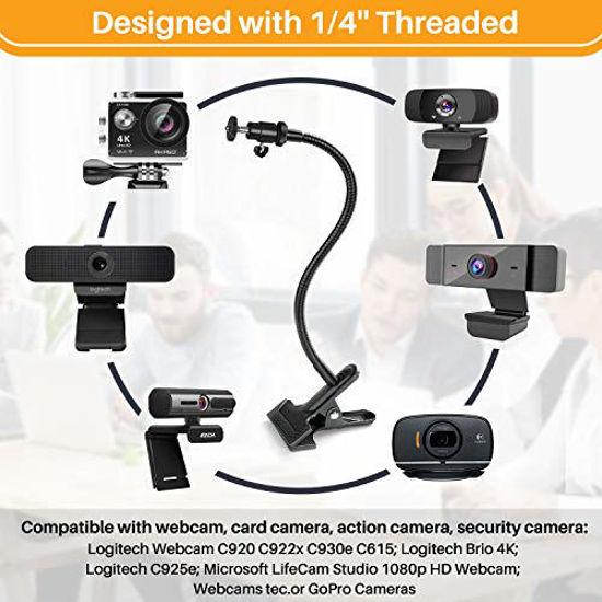 GetUSCart- Amada Webcam Stand with Adjustable Flexible Gooseneck Arm ...