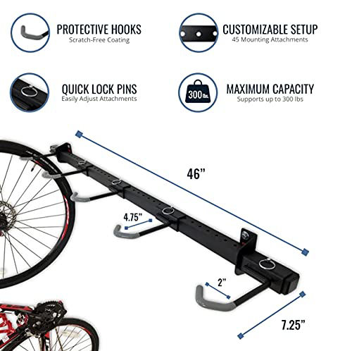 GetUSCart- StoreYourBoard Bike Storage Rack, Holds 5 Bicycles, Home and ...