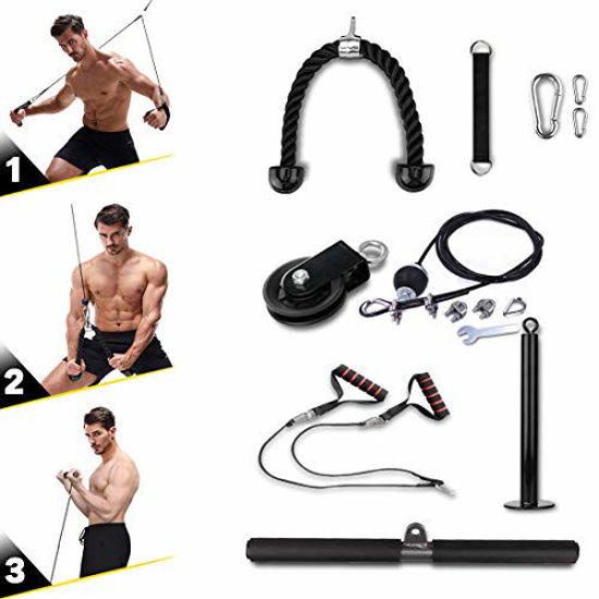 GetUSCart- VWMYQ 3 in 1 LAT and Lift Pulley System Gym, 3M/9.9ft ...