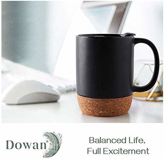 Getuscart Dowan Coffee Mugs Set Of 2 15 Oz Ceramic Mug With Insulated