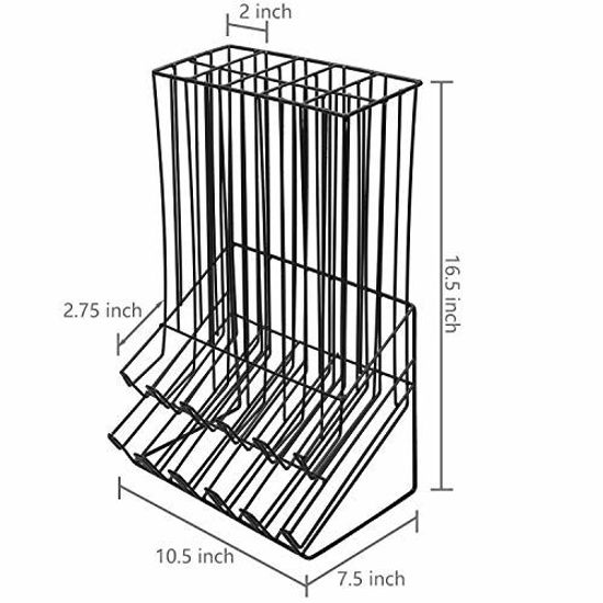GetUSCart- MyGift 90 Capacity Black Metal Miniature Golf Ball Vendor ...