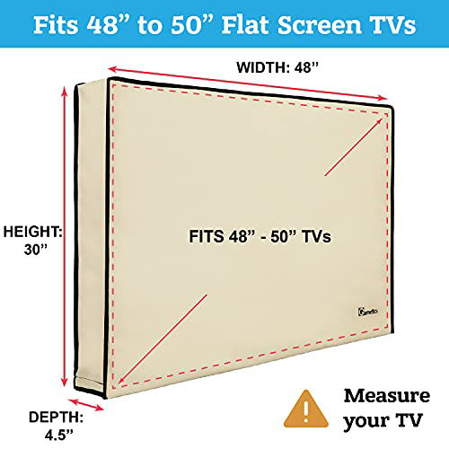 GetUSCart- Outdoor TV Cover 48", 49", 50" - Universal Weatherproof ...