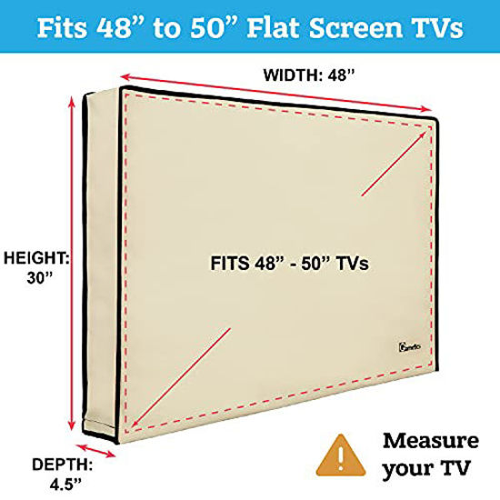 GetUSCart- Outdoor TV Cover 48", 49", 50" - Universal Weatherproof ...
