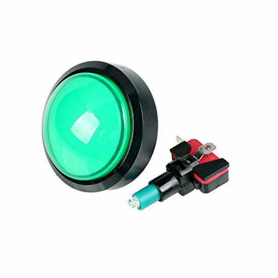 GetUSCart- EG STARTS 5X New 60mm Dome Shaped LED Illuminated Push ...