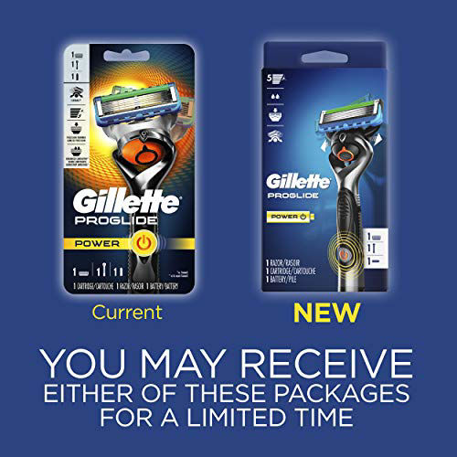 GetUSCart- Gillette ProGlide Power Men's Razor Handle + 1 Blade Refill