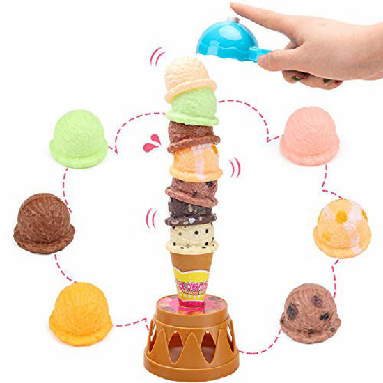 GetUSCart- MCPINKY Ice Cream Game, Ice Cream Cone Playset Sweet Treats ...