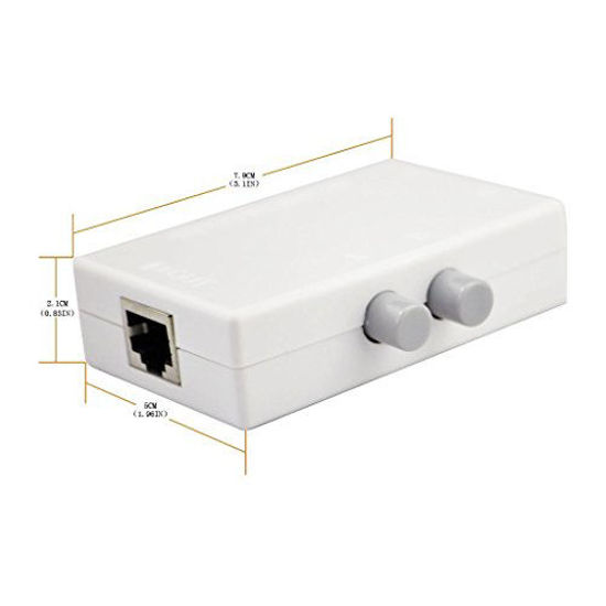 GetUSCart- SinLoon RJ45 Splitter Selector Switch, 2 Ports Network ...