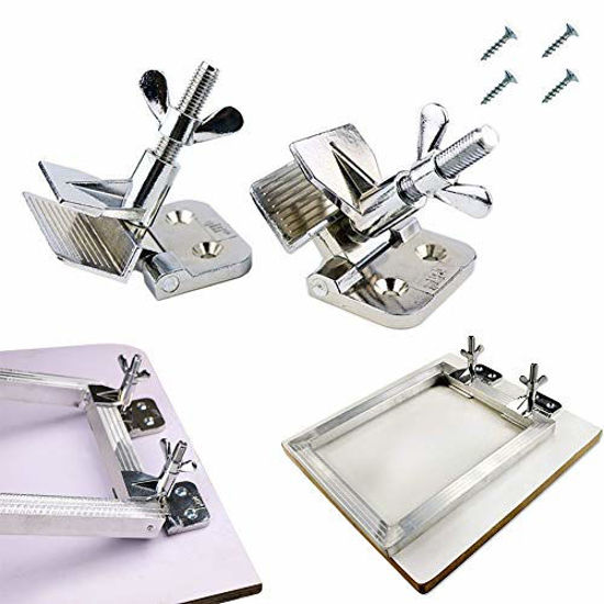 GetUSCart- 2PCS of Screen Printing Clamps Screen Frame Butterfly Hinge ...