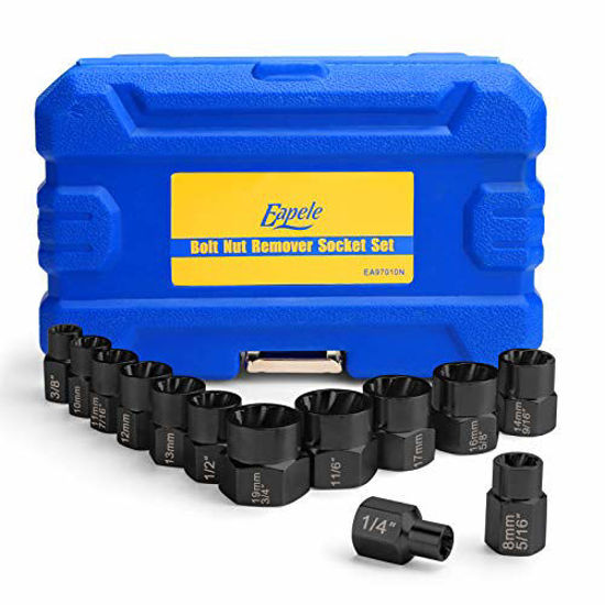 GetUSCart- Eapele Impact Bolt Nut Removal Extractor Socket Tool Set (13pcs)