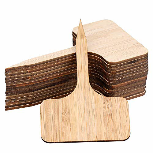 GetUSCart- 60 Pcs Bamboo Plant Labels,Garden Plant Labels Sticks,T-Type ...