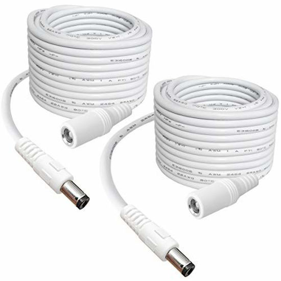 GetUSCart- SIOCEN?2-Pack?DC Power Extension Cable 13ft 5.5mm x 2.1mm ...