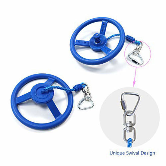 GetUSCart- Rainbow Craft 3-PACK Ninja Wheel Obstacle for Kids - Swing ...