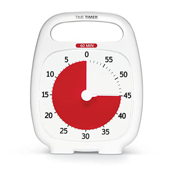 GetUSCart- Time Timer PLUS 60 Minute Desk Visual Timer - Countdown Timer with Portable Handle ...