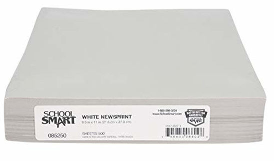 GetUSCart- School Smart - 85250 Newsprint Drawing Paper, 30 lb, 8-1/2 x ...