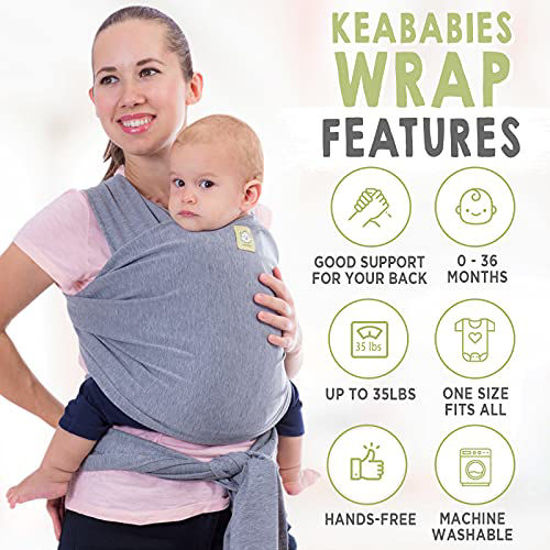 GetUSCart- Baby Wrap Carrier - All in 1 Stretchy Baby Sling - Baby ...