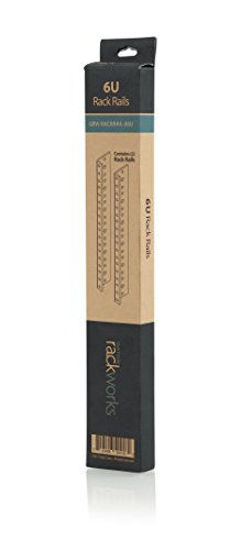 GetUSCart- Gator Rackworks Heavy Duty Steel Rack Rail Set; 6U Rack Size ...