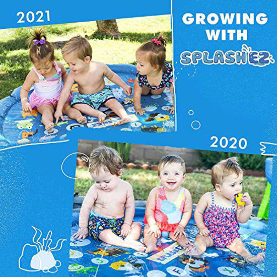 GetUSCart- SplashEZ 3-in-1 Splash Pad, Sprinkler for Kids, and Wading ...